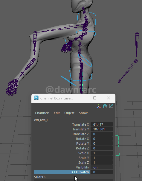 [Maya]Rigging 08 - IK FK Switch